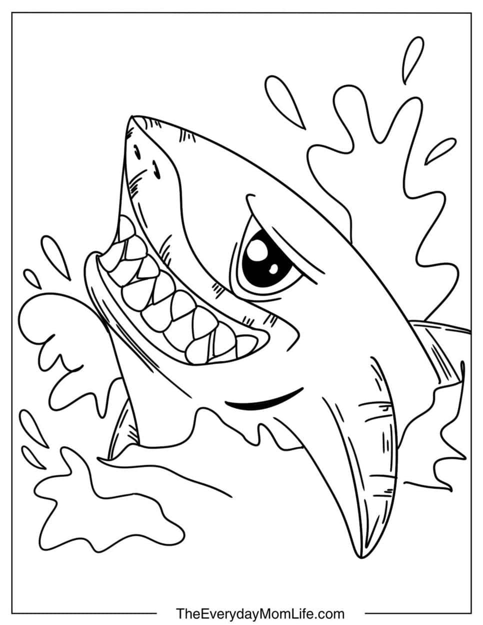 Shark Coloring Pages for Kids (Free PDF)