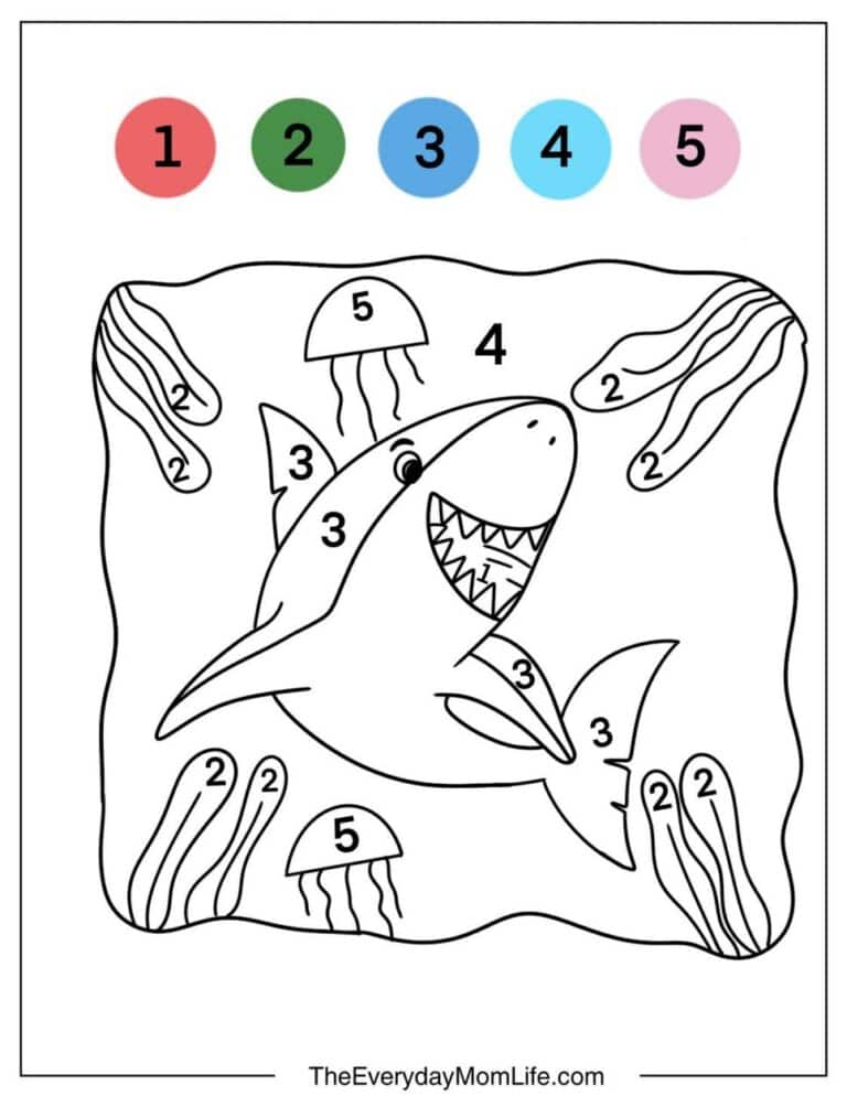 Shark Coloring Pages for Kids (Free PDF)