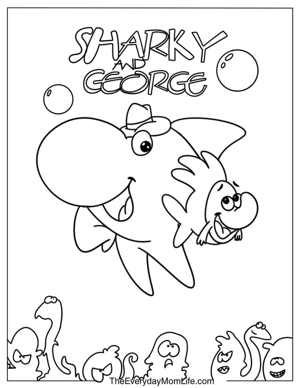 Shark Coloring Pages for Kids (Free PDF)