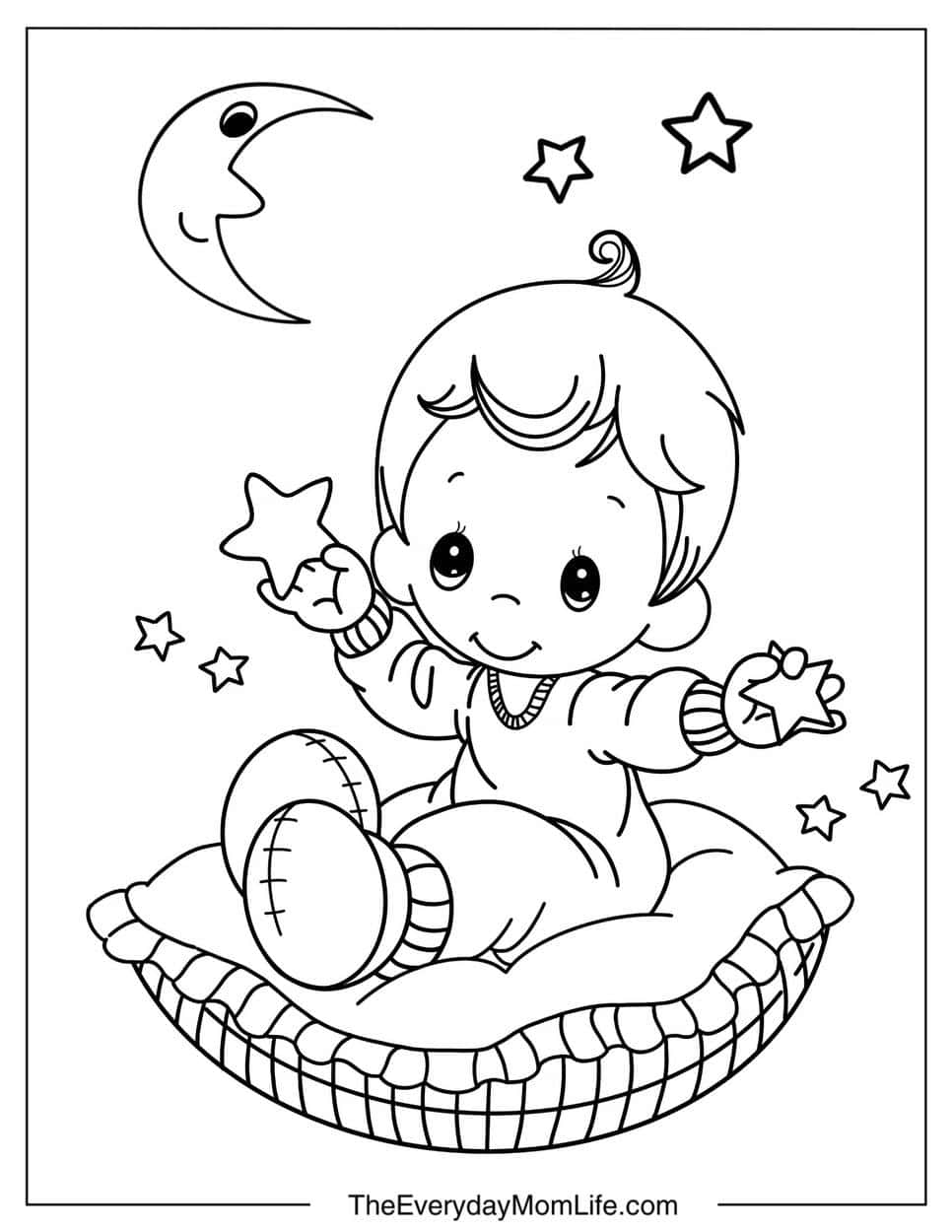 PDF Printable Baby Coloring Pages