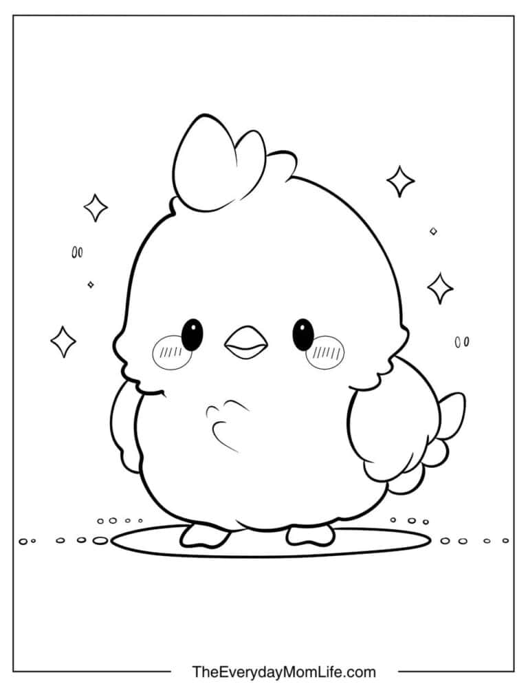 Chicken Coloring Pages for Kids (Free PDF) - The Everyday Mom Life