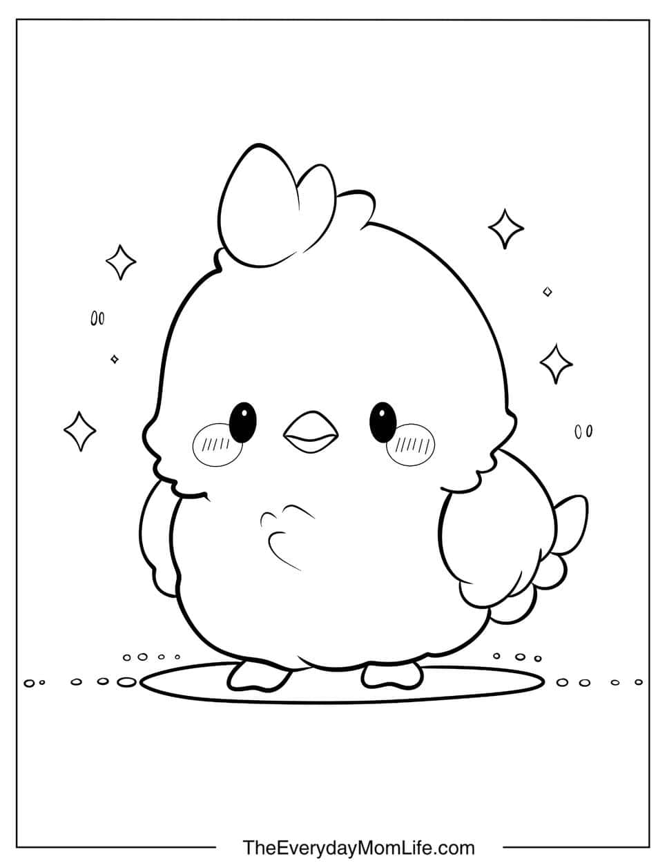 Chicken Coloring Pages for Kids (Free PDF) - The Everyday Mom Life