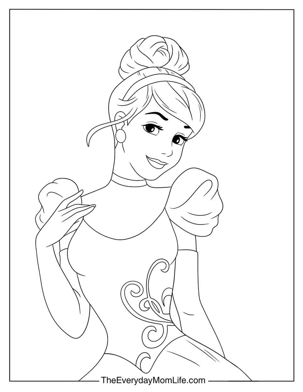 Cinderella Coloring Pages (Free Printable)
