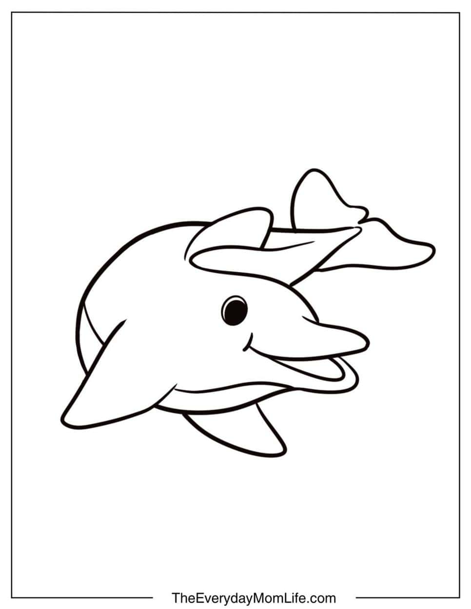 Free Printable Dolphin Coloring Pages