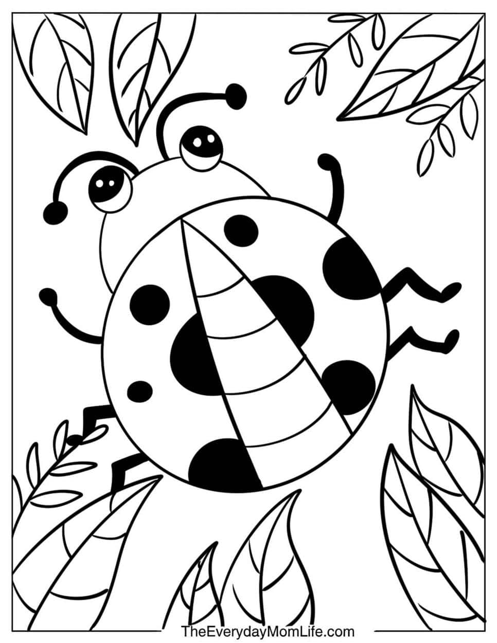 Ladybug Coloring Pages for Kids (Free PDF)