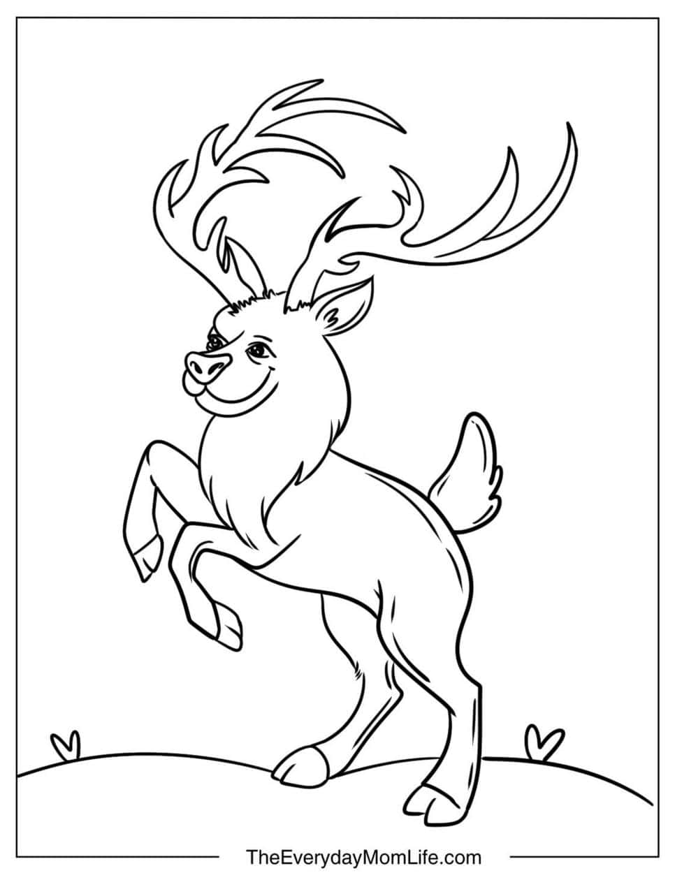 Free Printable PDF Deer Coloring Pages