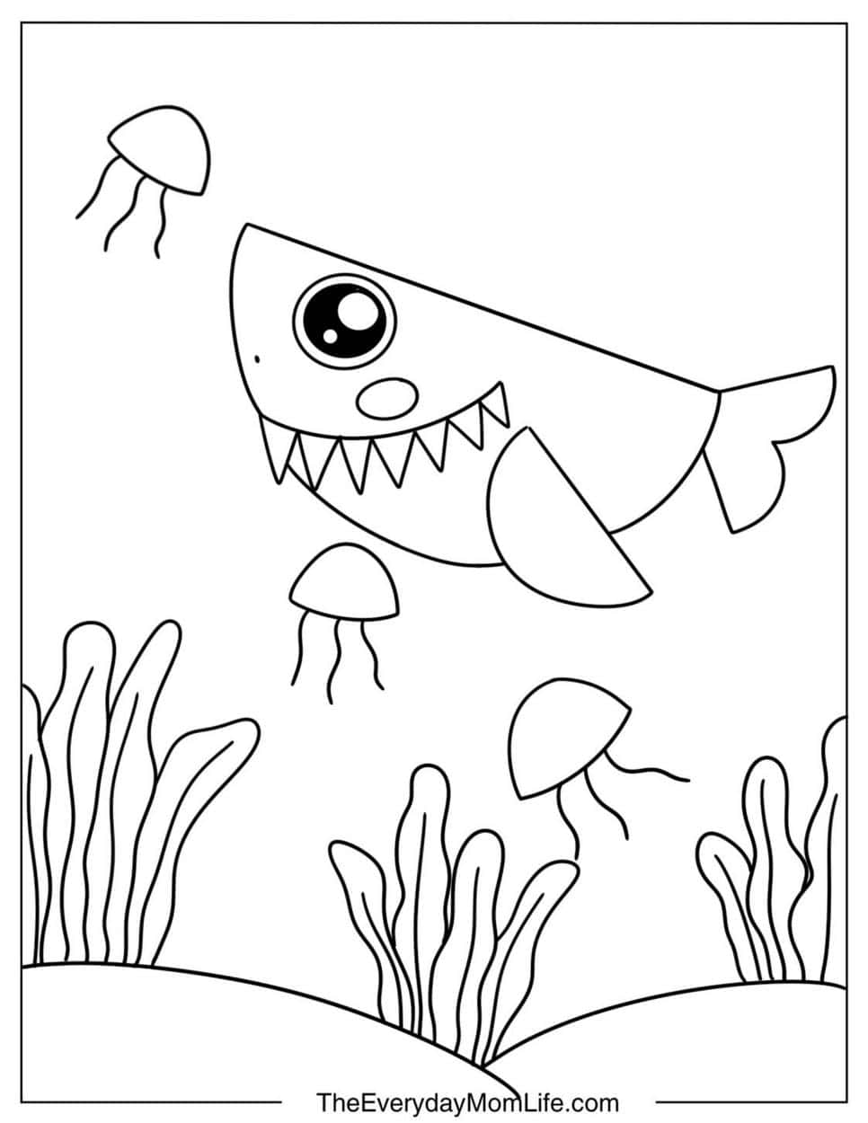 Shark Coloring Pages for Kids (Free PDF)