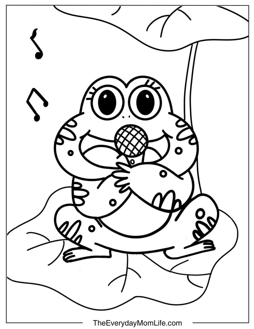 36 PDF Printable Frog Coloring Pages - The Everyday Mom Life