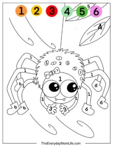Free PDF Spider Coloring Pages