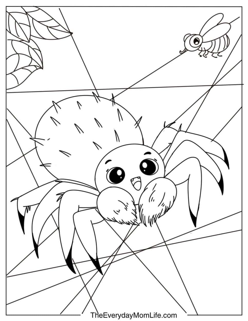 Free PDF Spider Coloring Pages