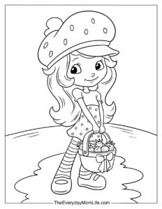 Strawberry Coloring Pages for Kids (Free Printable)