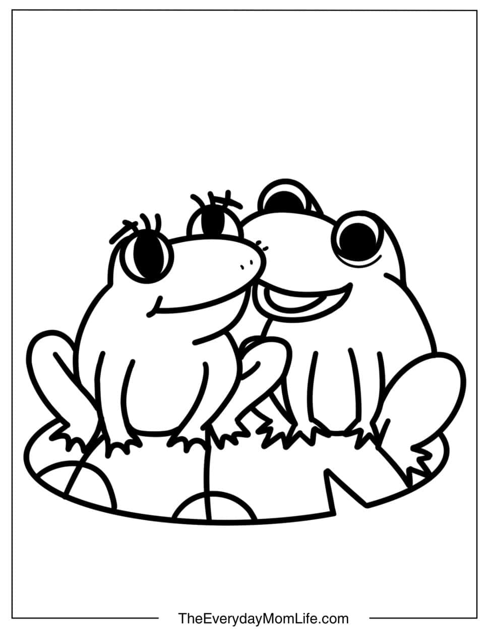 36 PDF Printable Frog Coloring Pages - The Everyday Mom Life