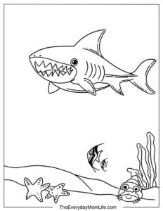 Shark Coloring Pages for Kids (Free PDF)
