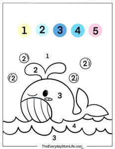 Whale Coloring Pages for Kids (Free PDF)
