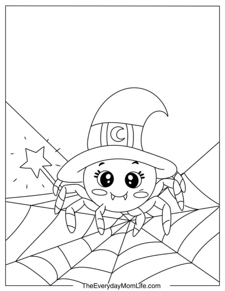 Free PDF Spider Coloring Pages