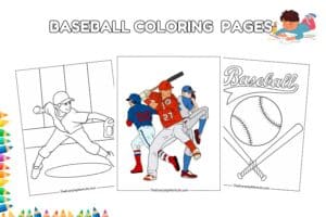PDF Printable Baseball Coloring Pages - The Everyday Mom Life