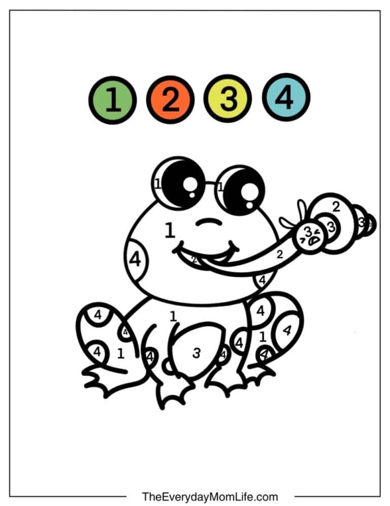 36 PDF Printable Frog Coloring Pages - The Everyday Mom Life